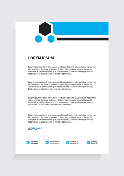 Berkas Vektor Desain Templat Letterhead Dapat Disunting Vektor Stok ...