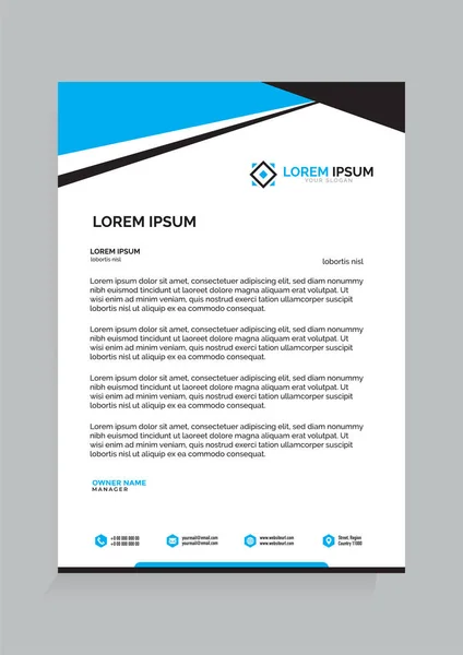 Berkas Vektor Desain Templat Letterhead Dapat Disunting Vektor Stok ...