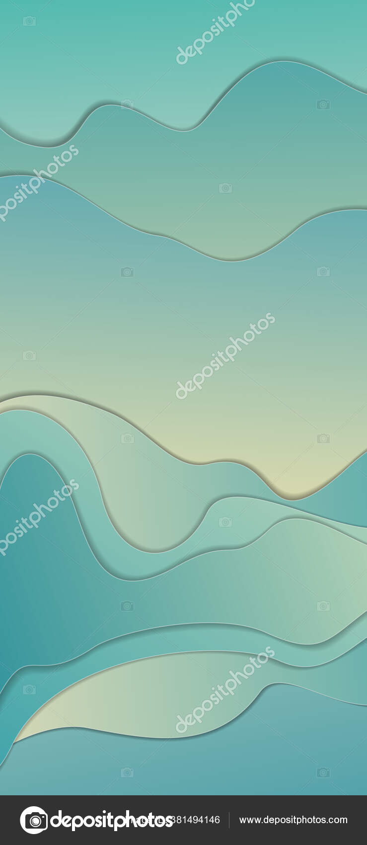 Abstract Background Color Paper Cutting Style Vector Graphic Design ...