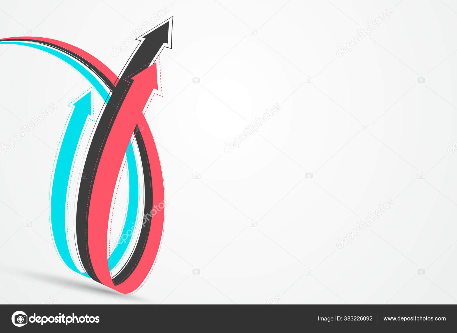 Several Interlaced Extended Arrows Symbolize Moral Growth Promotion ...