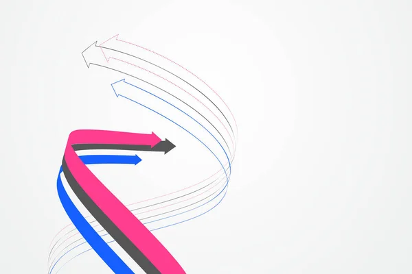 Several Interlaced Extended Arrows Symbolize Moral Growth Promotion ...