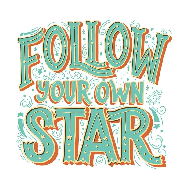 Inspirational Quote Life Motivation Hand Drawn Vintage Illustration ...