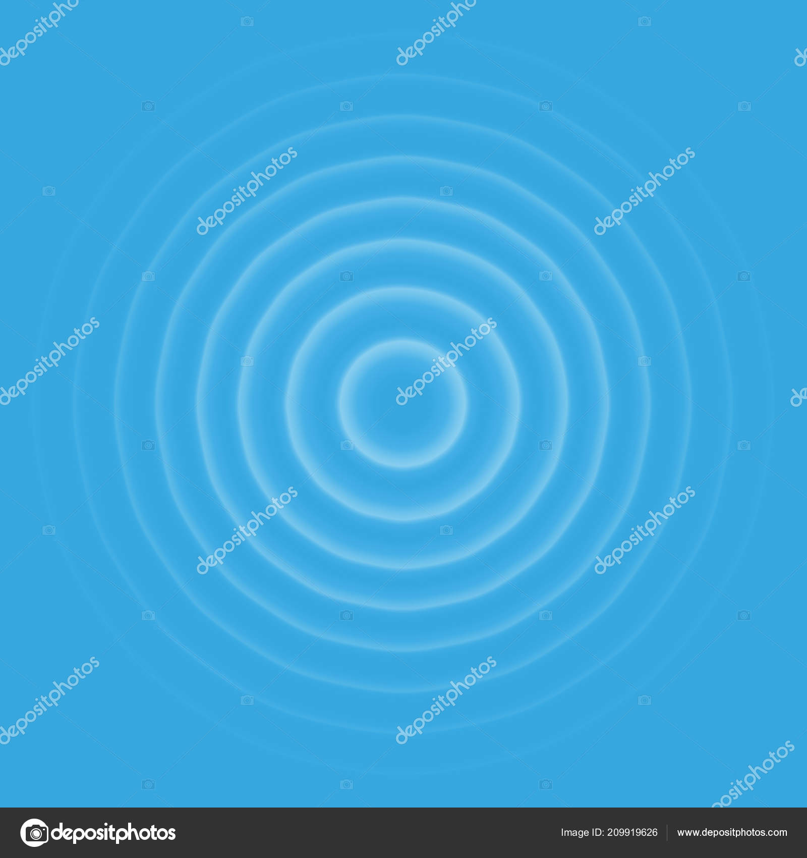 Ripple effect top view. Transparent Water drop rings. Circle sound wave ...