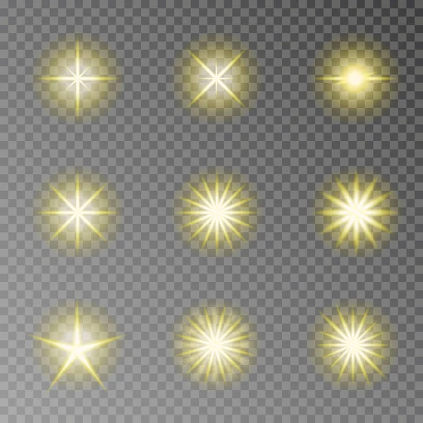 Transparent vector sun light with bokeh isolated on dark backgro Stock ...