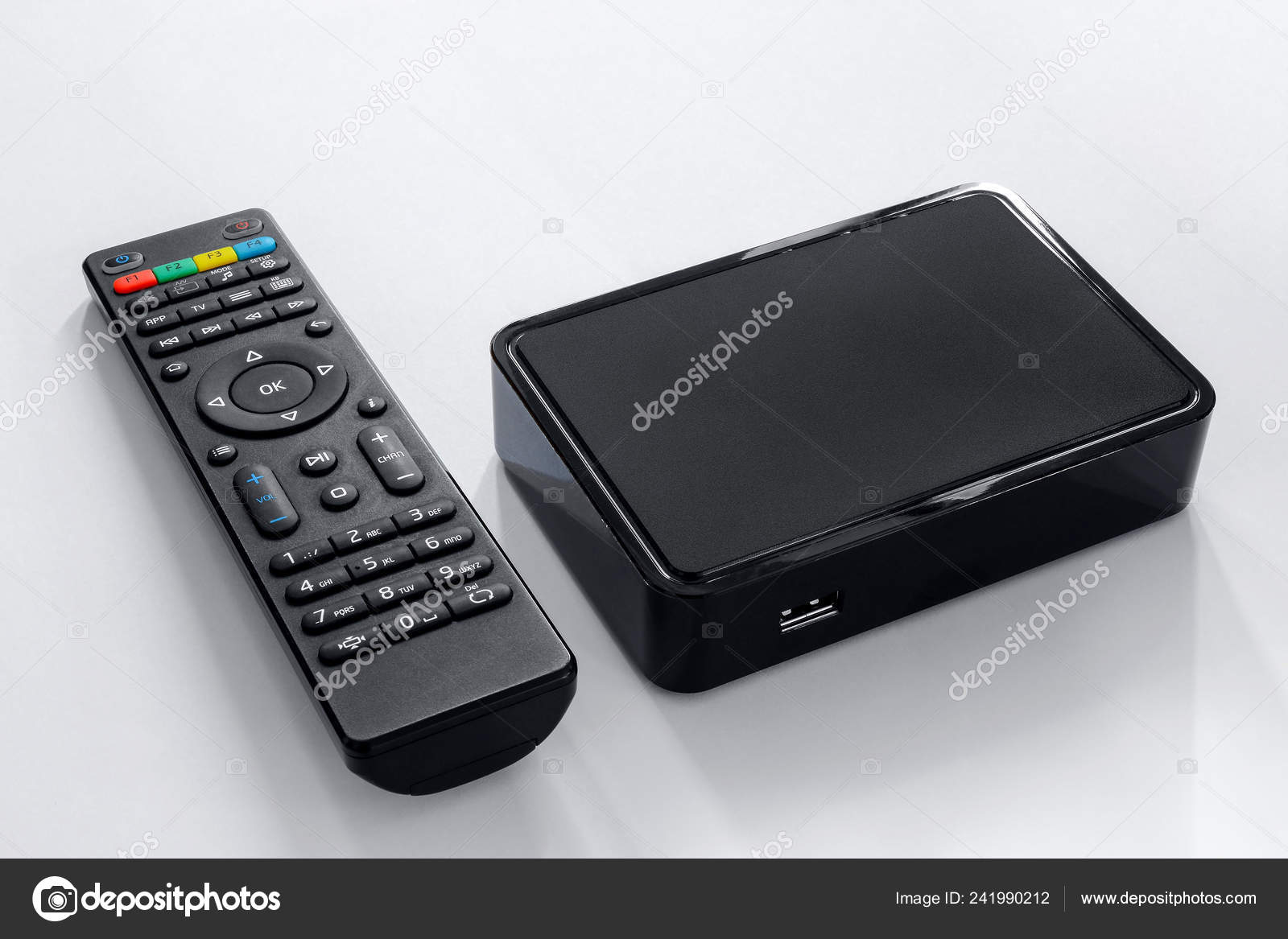 Caja Iptv Mando Distancia Dispositivo Multimedia Moderno Para Ver ...
