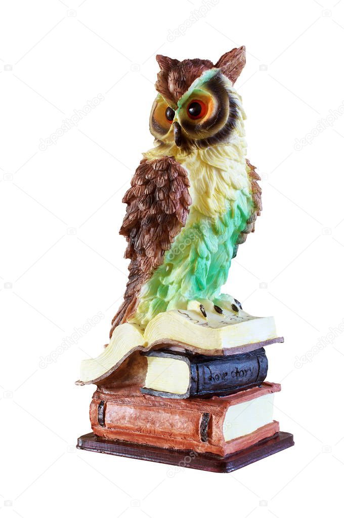 Búho como símbolo de sabiduría y conocimiento. Objeto decorativo ...