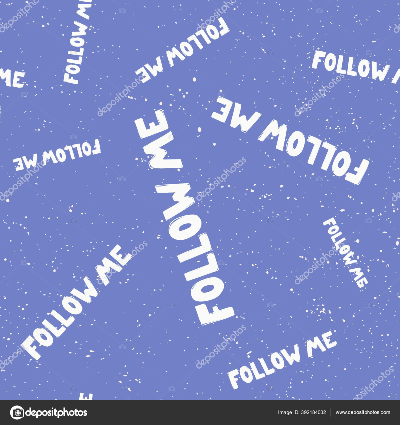 Follow me. Retro pattern for print design. Cartoon vector illustration ...