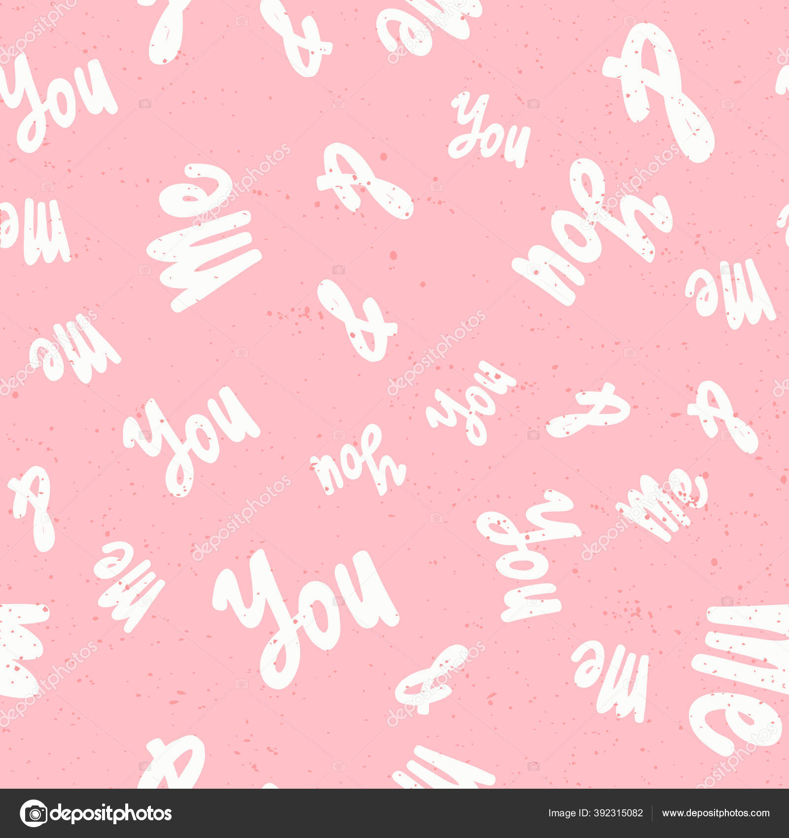 You and me. Retro pattern for print design. Cartoon vector illustration ...