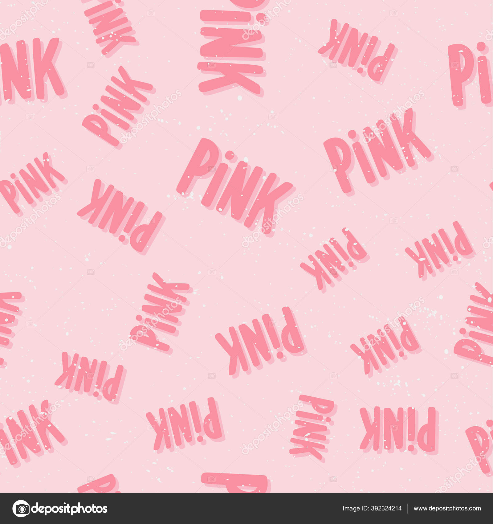 Pink. Retro pattern for print design. Cartoon vector illustration ...