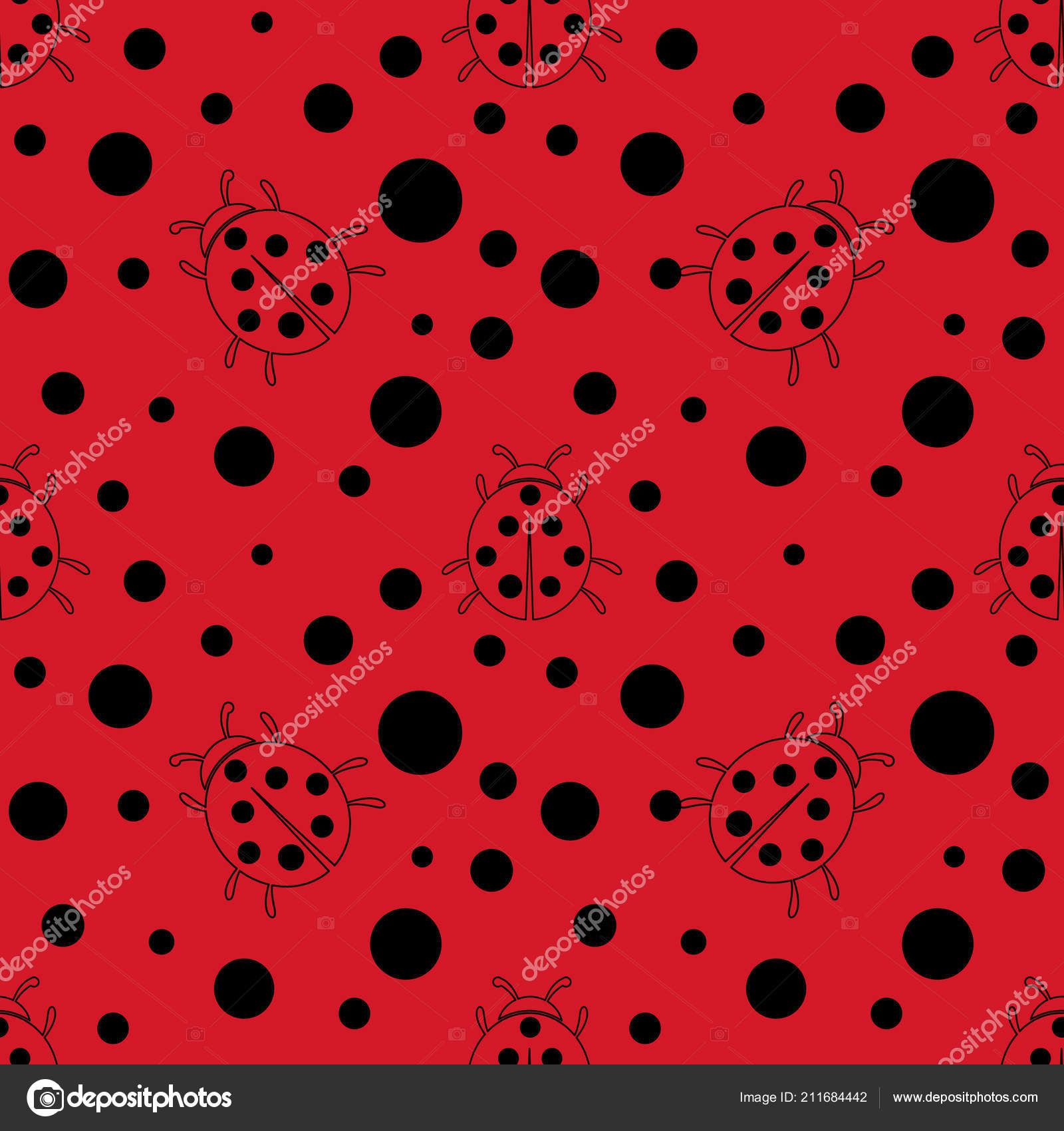 Ladybug Spot Pattern