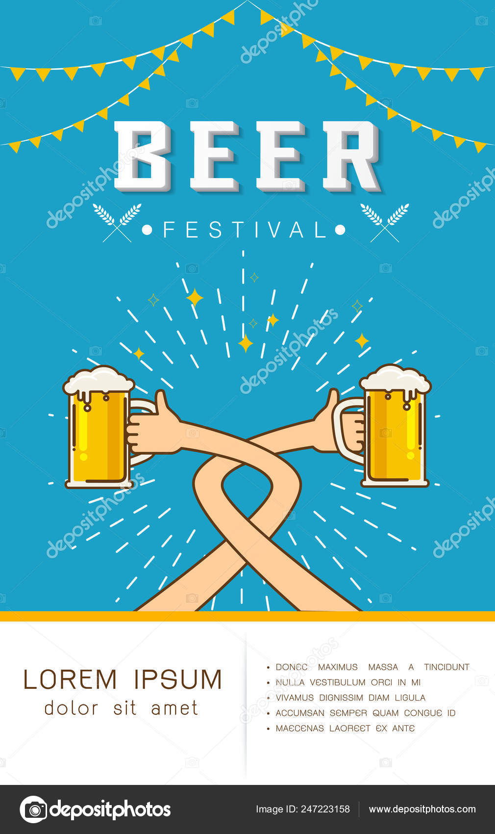 Beer festival poster Vector illustration Stock Vector by ©es7sense ...