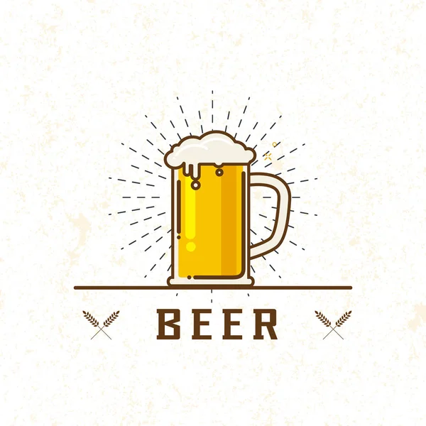 Cheers Mate Glass Beer Isolated Vector Illustration Minimal Design ...