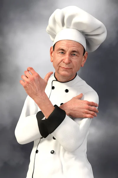 Cgi Chef Character Suitable Range Illustration Purposes Including ...