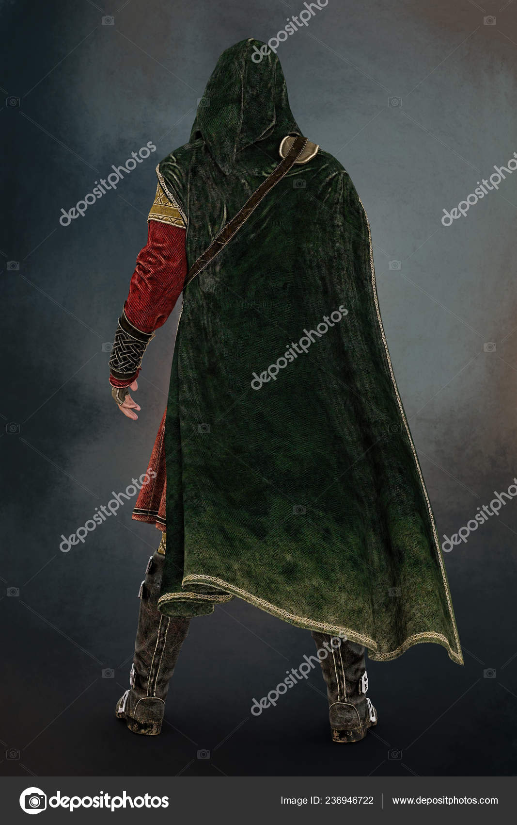 Rear View of a Medieval Ma Stock Photo by ©MerryDesigns 236946722