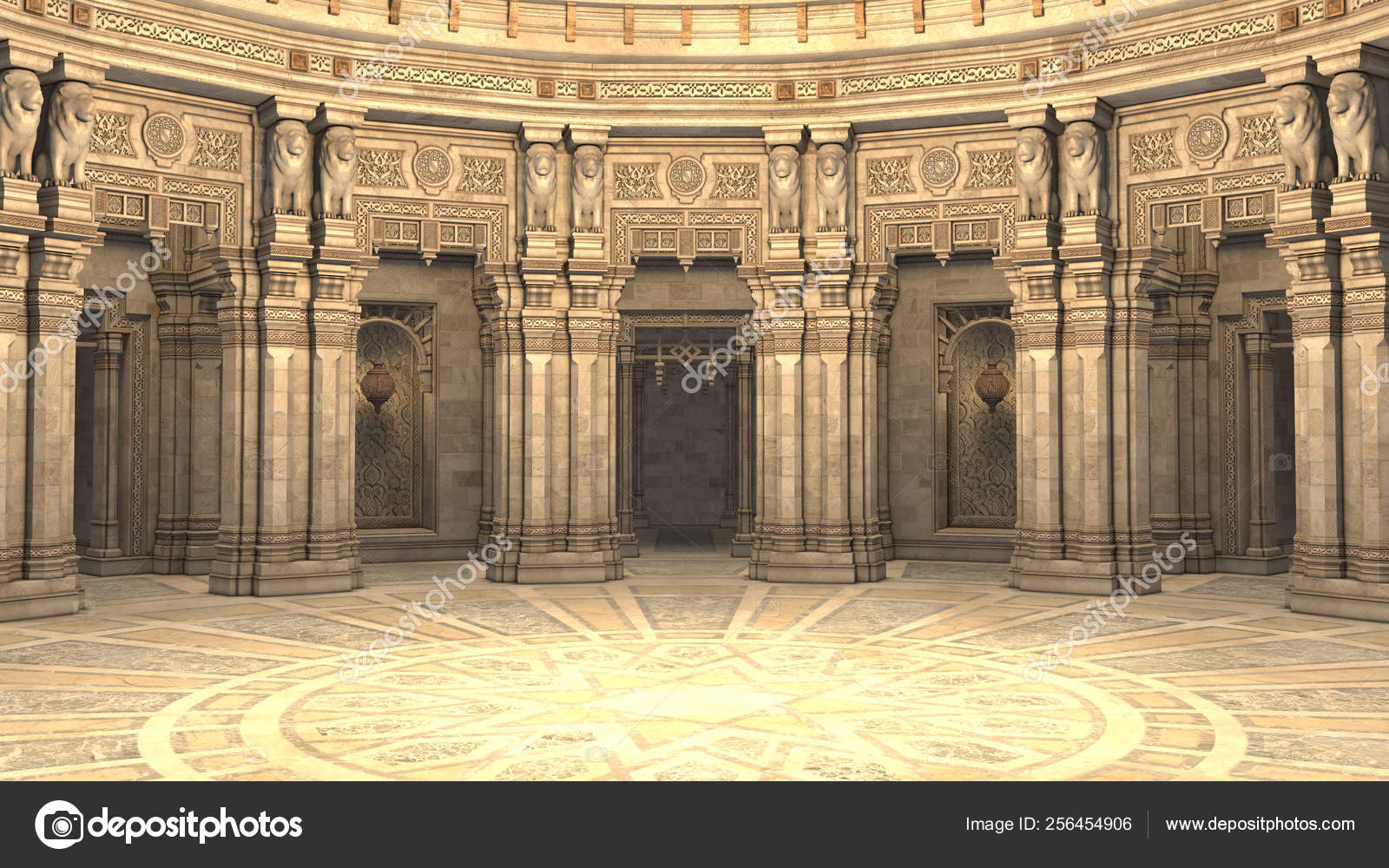 Ancient Roman Throne Room