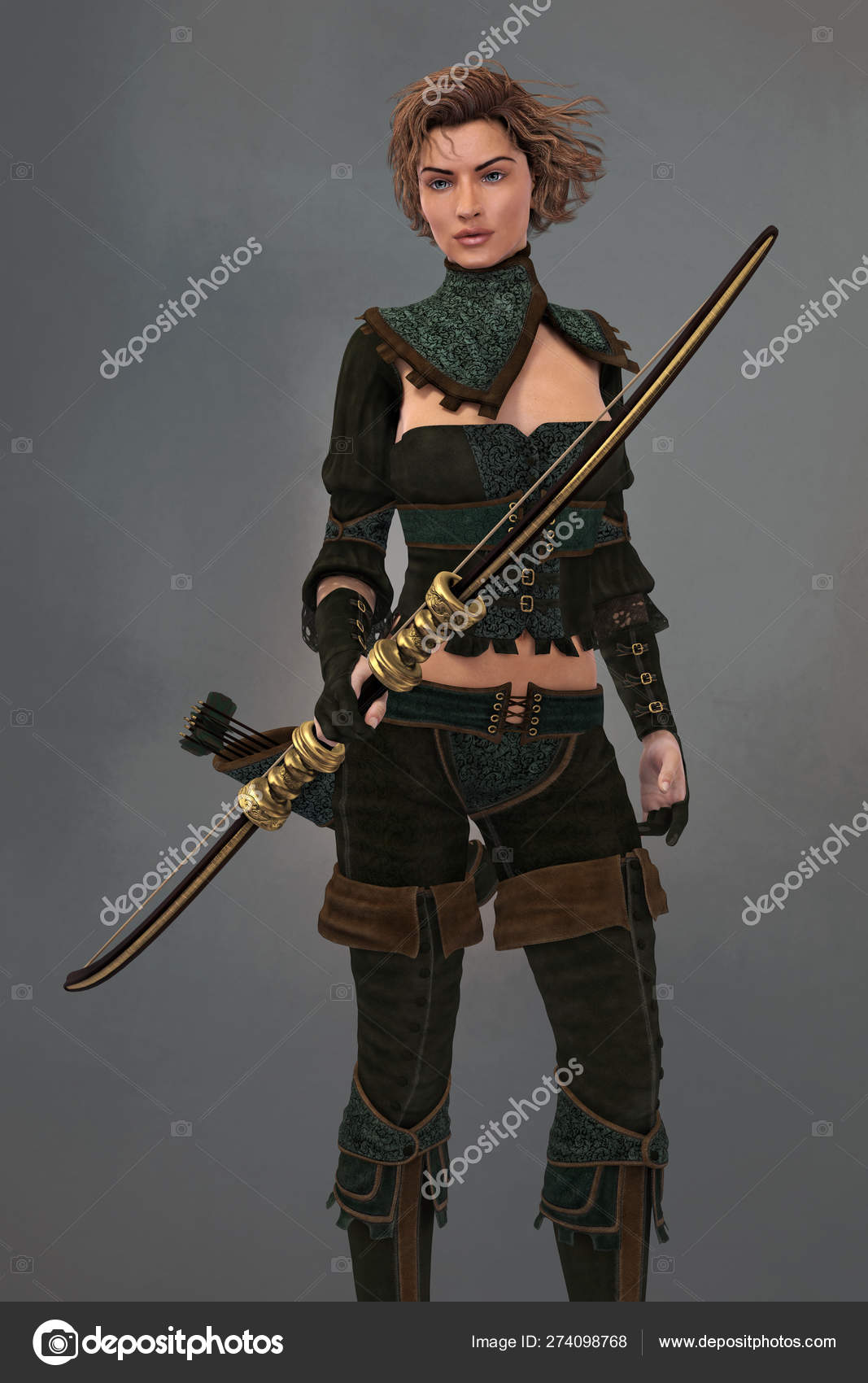 Medieval Female Ranger Clothing