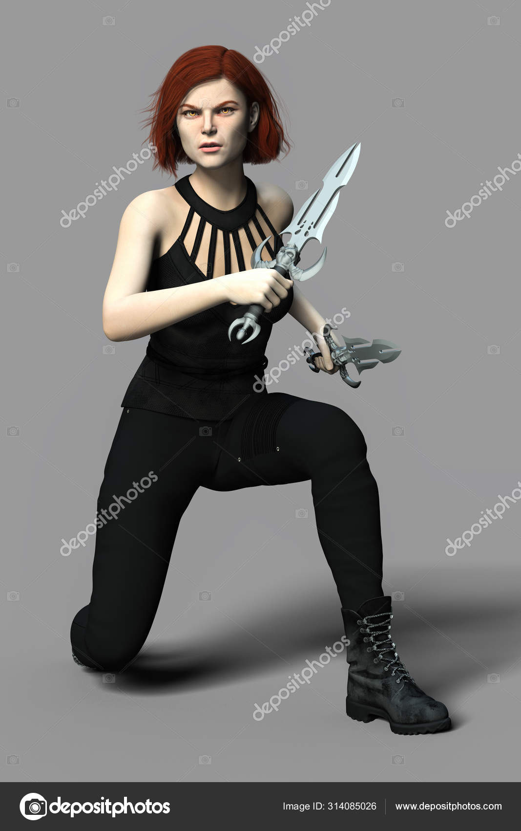 Action Pose Sword