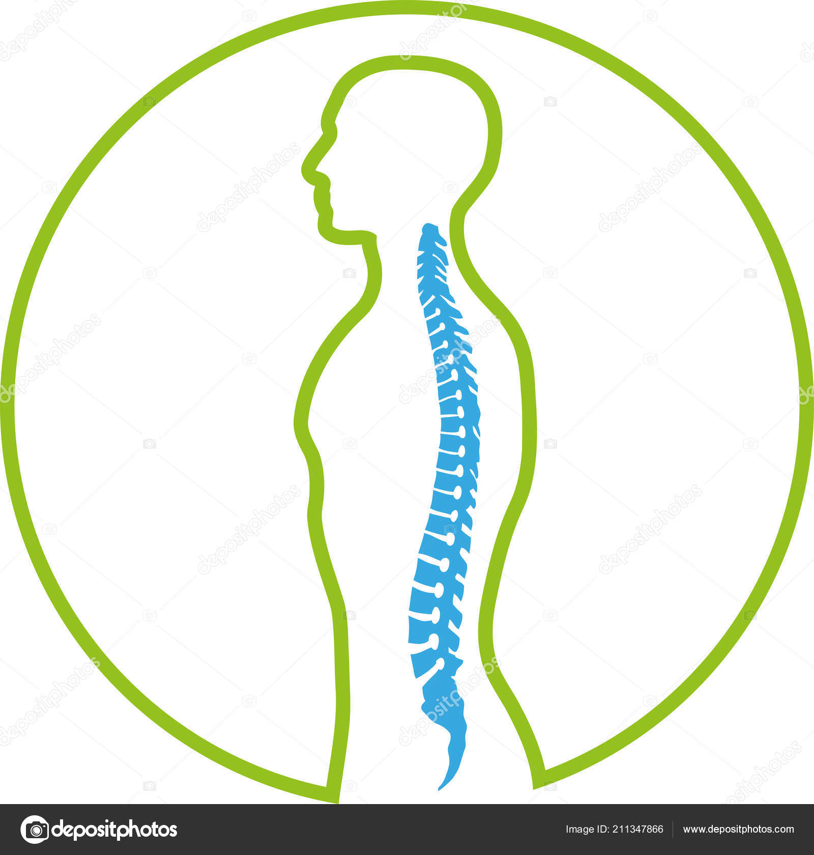 Peron Spine Orthopedics Physiotherapy Logo Icon Stock Vector Image by ...