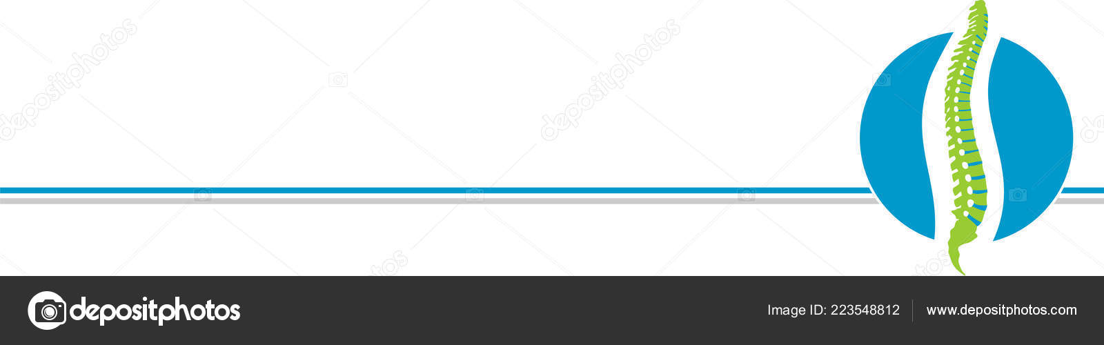 Spine Orthopedics Physiotherapy Chiropractor Background Stock Vector ...