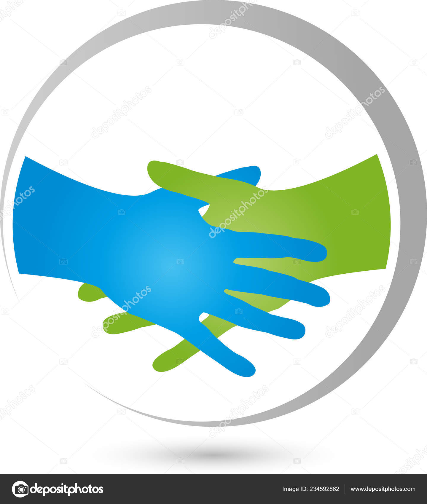 Two Hands Handshake Business Agreement Logo — Stock Vector © waldemar ...