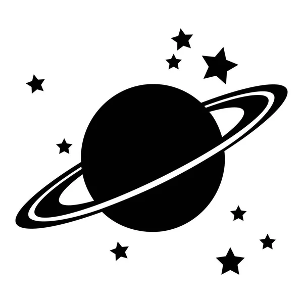 Planeta Sistema Plana ícone Imagens De Stock De Arte Vetorial