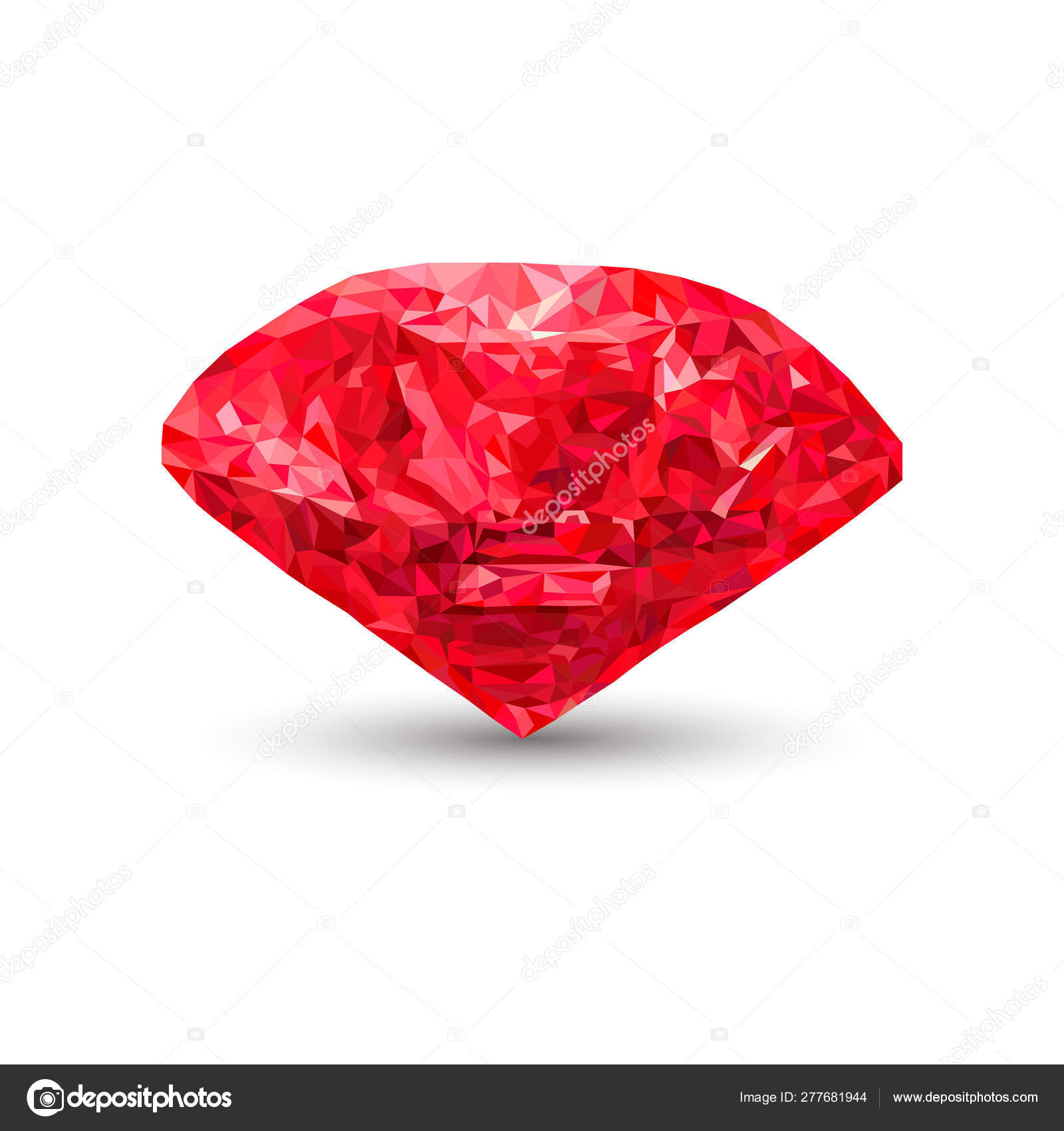 Rubí Realista Hermoso Rubí Piedras Preciosas Rojas Sobre Fondo Negro ...