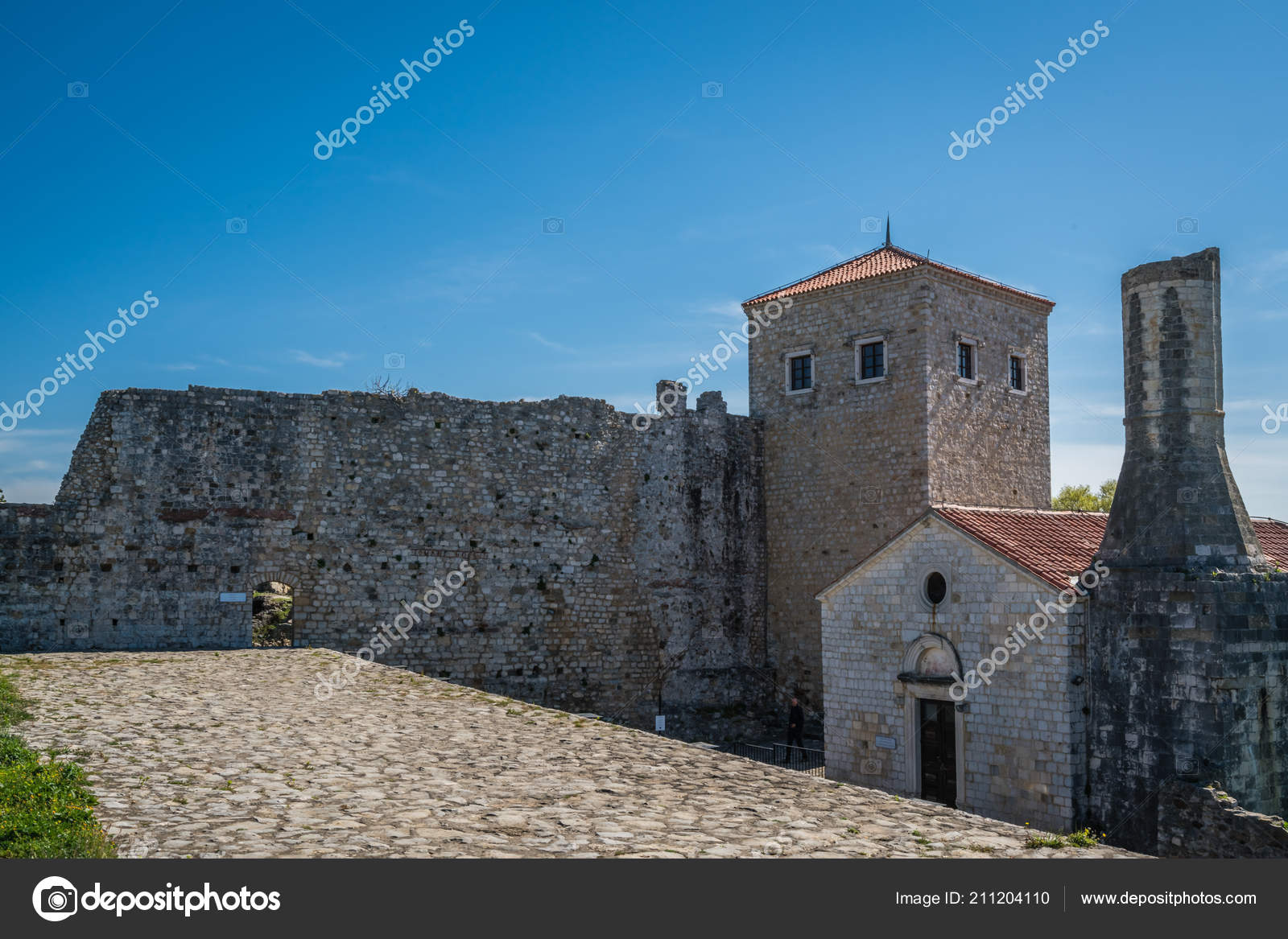Ulcinj Montenegro April 2018 Entrance Archaeological Museum Old Town ...