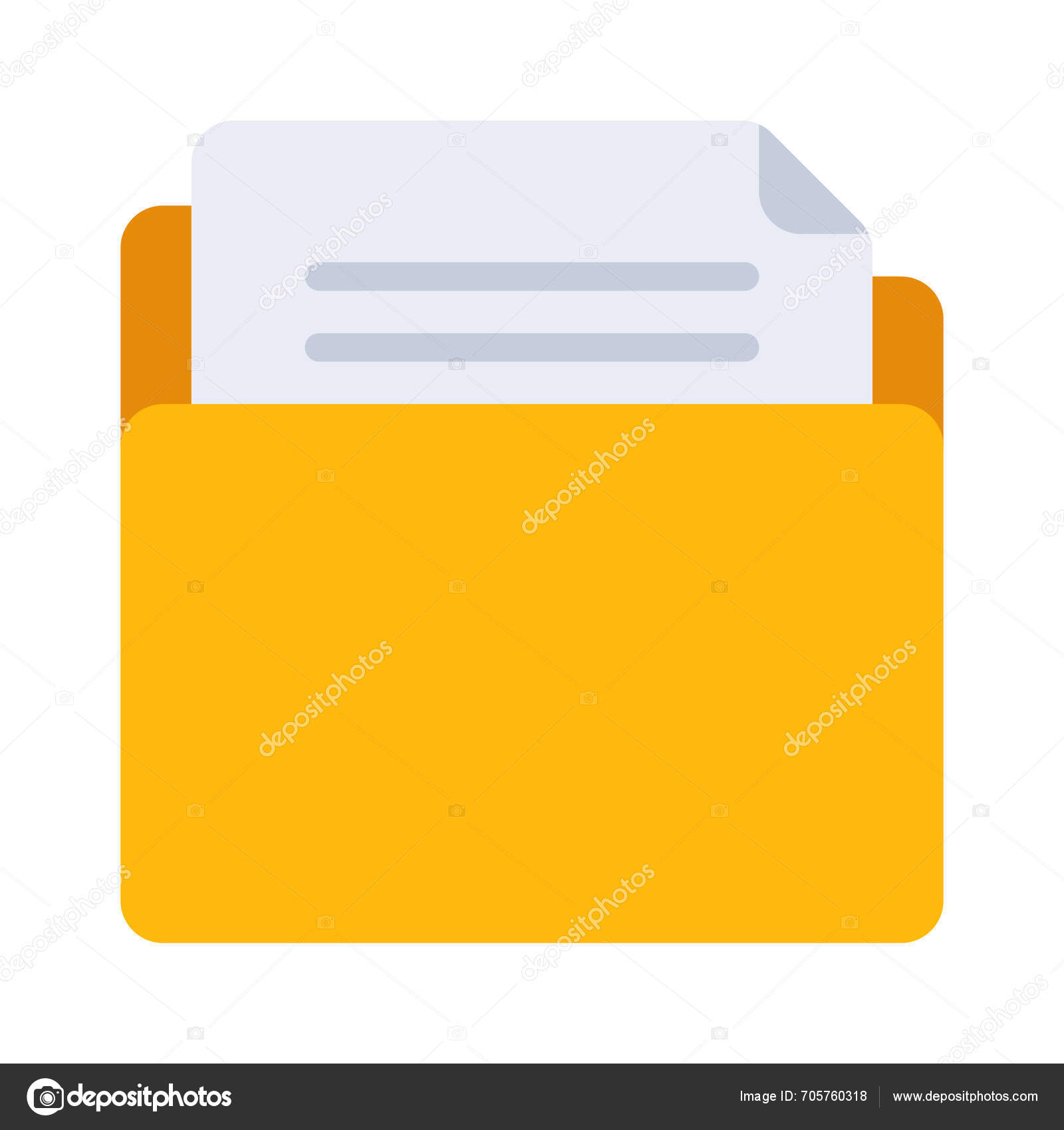 File Folder Icon Vector Illustration Stock Vector by ©JuicyStudios ...