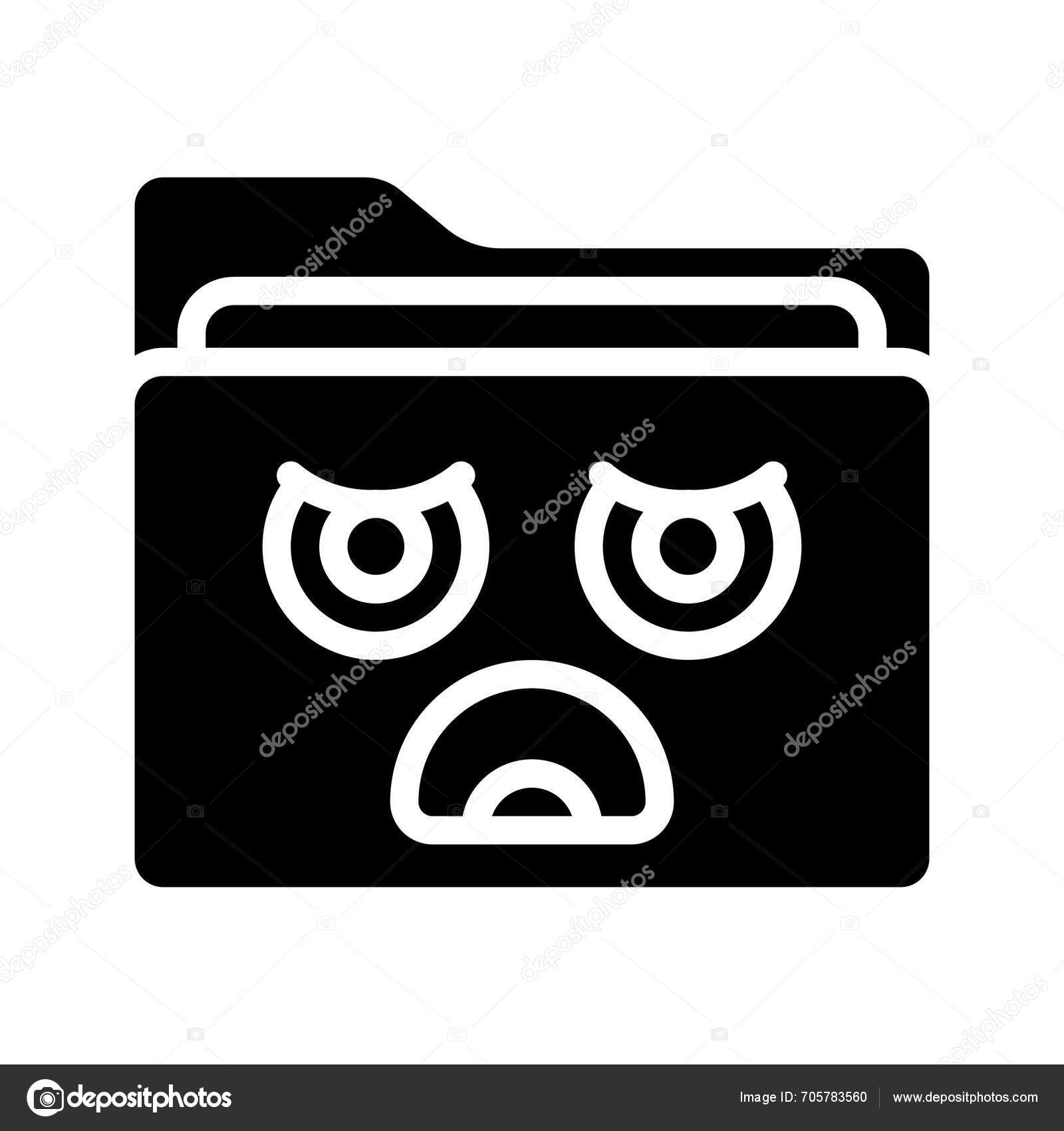 Sad Face Folder Icon Vector Illustration Stock Vector by ©JuicyStudios ... Sad Face Folder Icon Vector Illustration Stock Vector by ©JuicyStudios ...