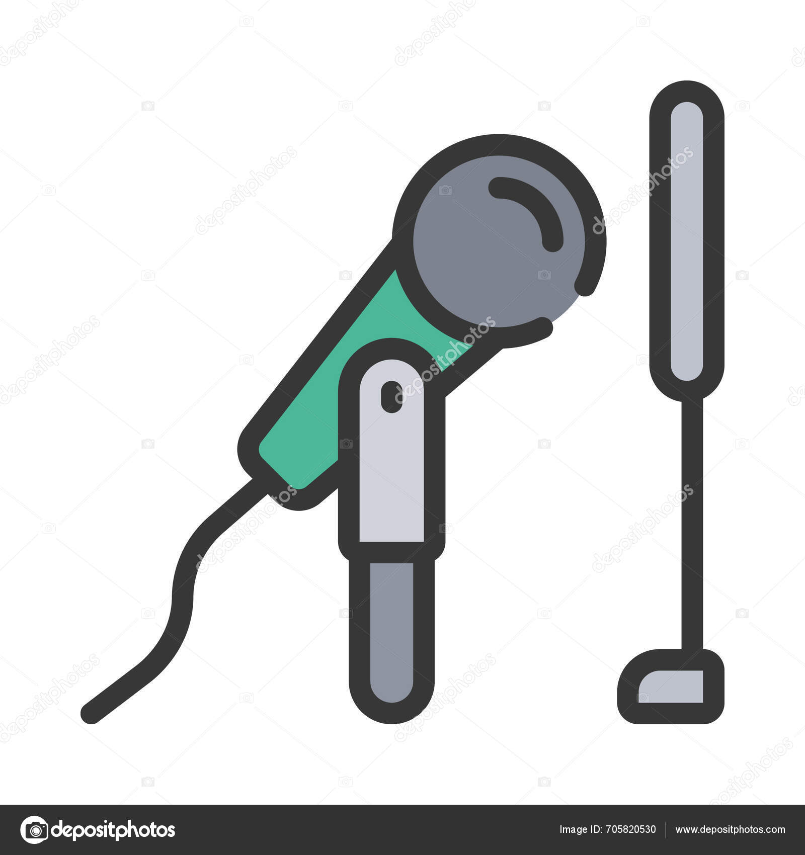 Microphone Recording Icon Vector Illustration Stock Vector by ...
