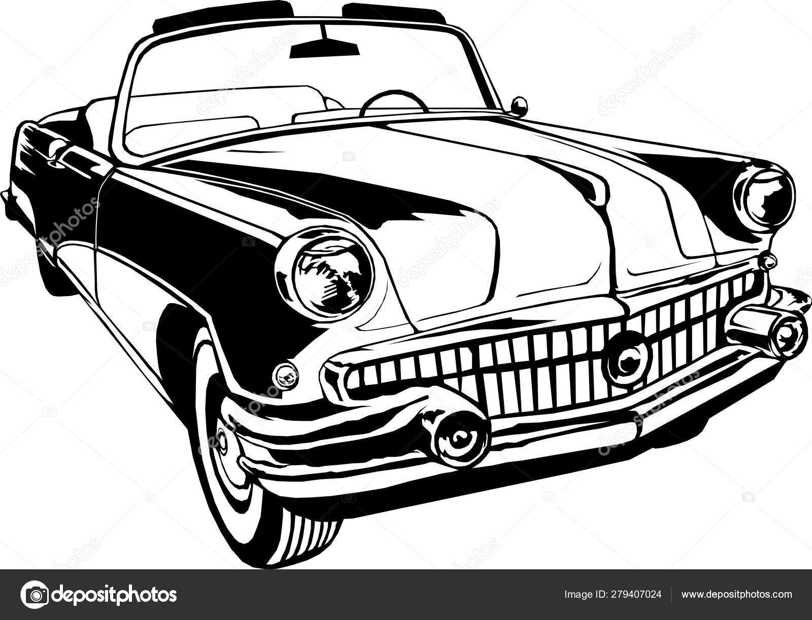 50s Car Clip Art