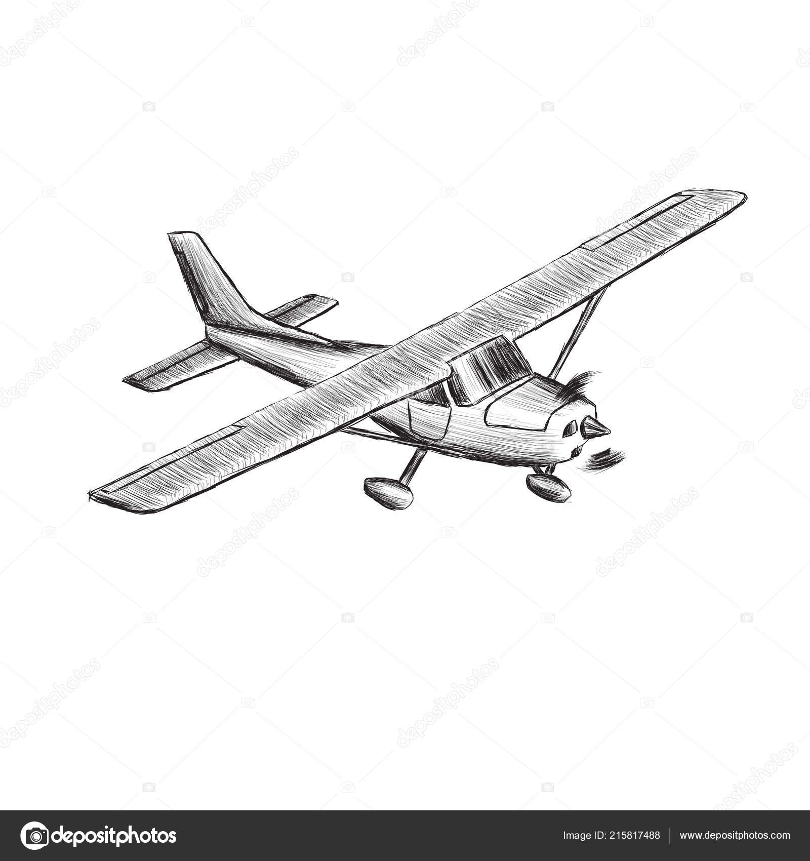 Small Plane Drawing