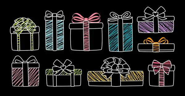 Present chalk Vector Art Stock Images | Depositphotos
