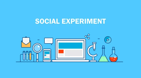 Experimento social Vector Art Stock Images | Depositphotos