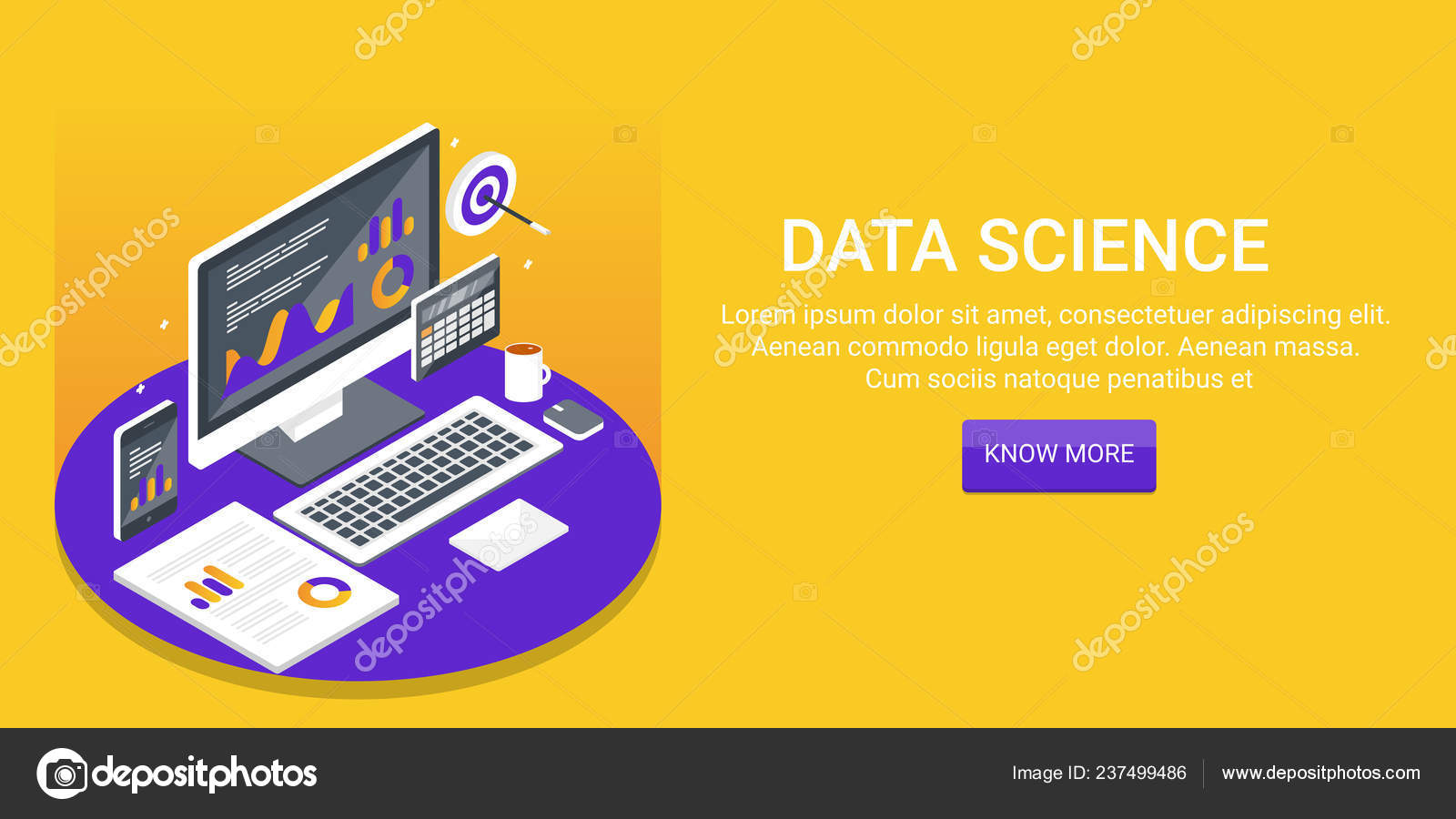 Data Science Colorful Banner Stock Vector Image by ©Sammby #237499486