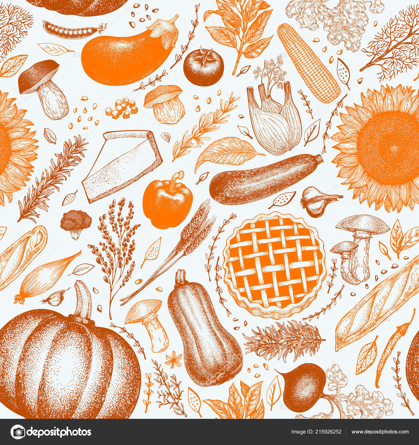 Thanksgiving Background Pattern