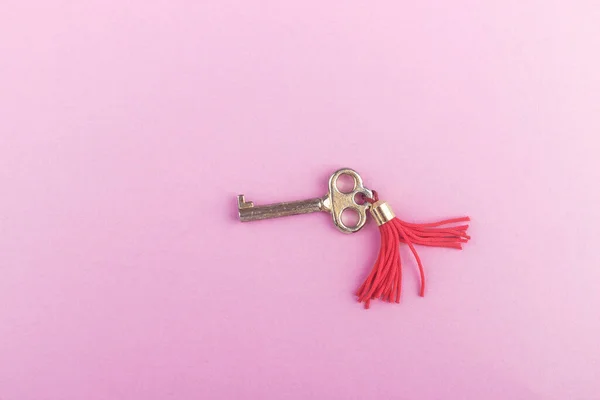 Background Made Different Metal Keys Green Base Top View — Stock Photo ...
