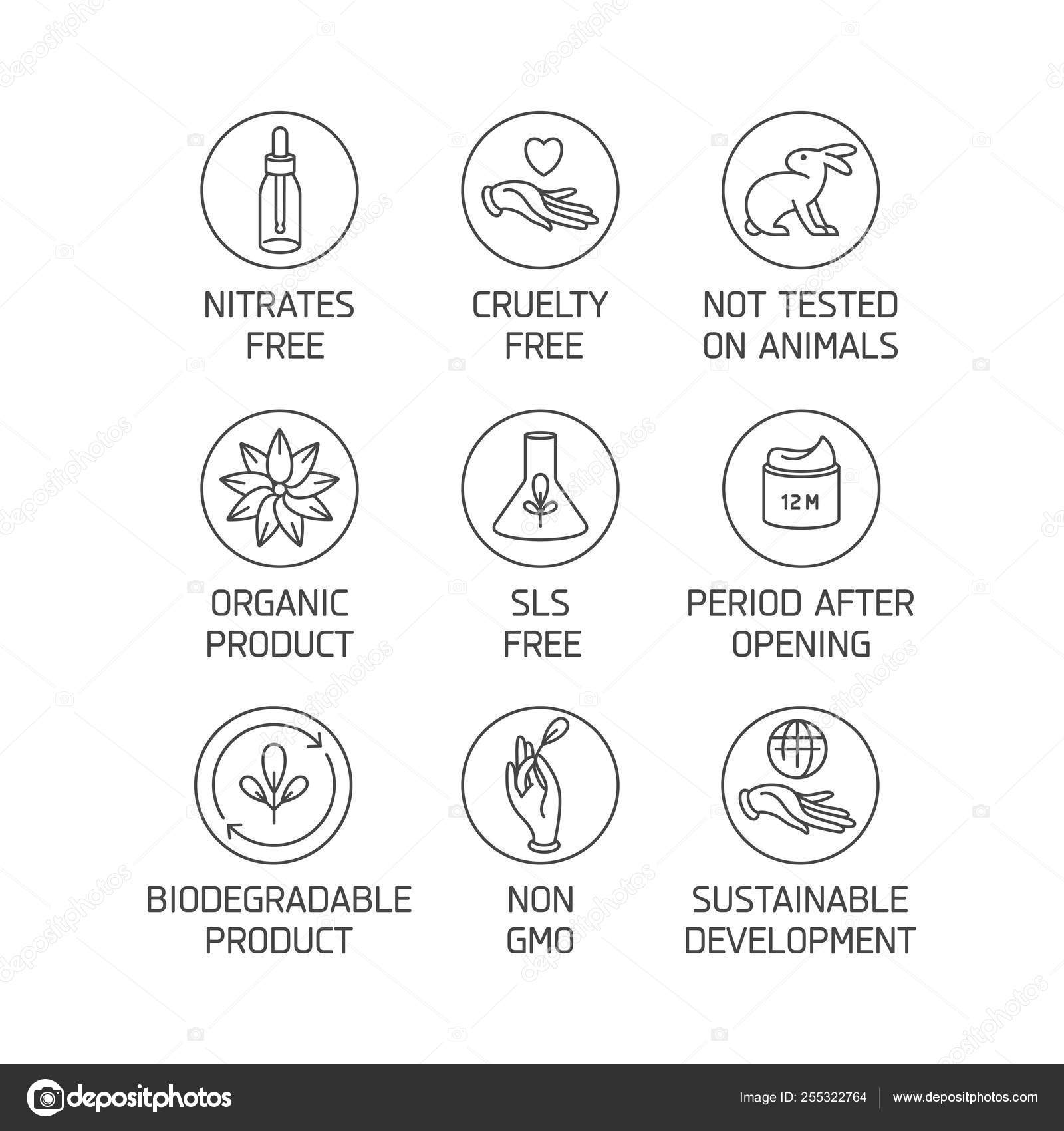 Vector set of logos, badges and icons for natural eco friendly handmade ... Vector set of logos, badges and icons for natural eco friendly handmade ...