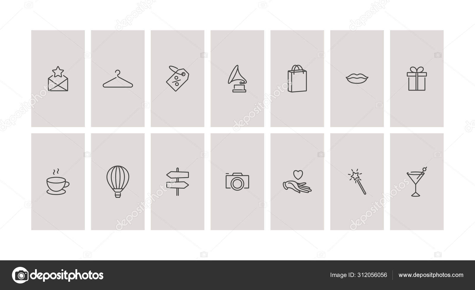Vector set design colorful templates icons and emblems - social media ...