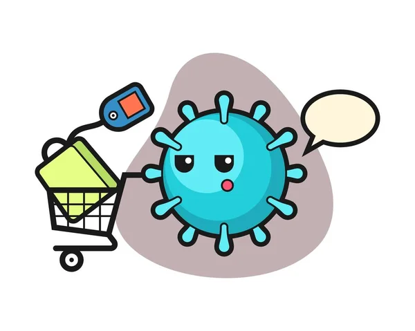 Virus Cartoon Holding Megaphone Stock Vector by ©heriyusuf.rap@gmail ...