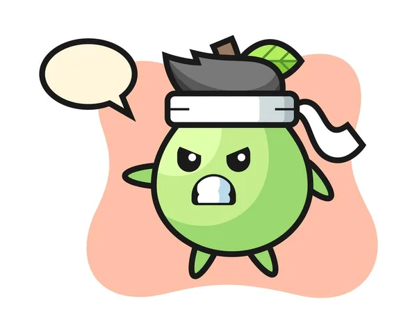 Cactus Cartoon Illustration Karate Fighter Stock Vector Image by ...