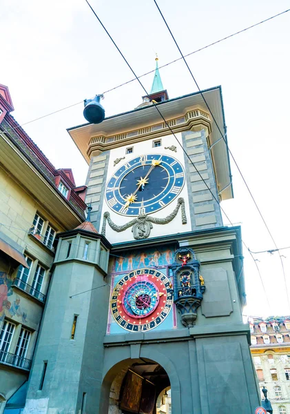 Astronomical clock on the medieval Zytglogge clock tower in Kramgasse ...