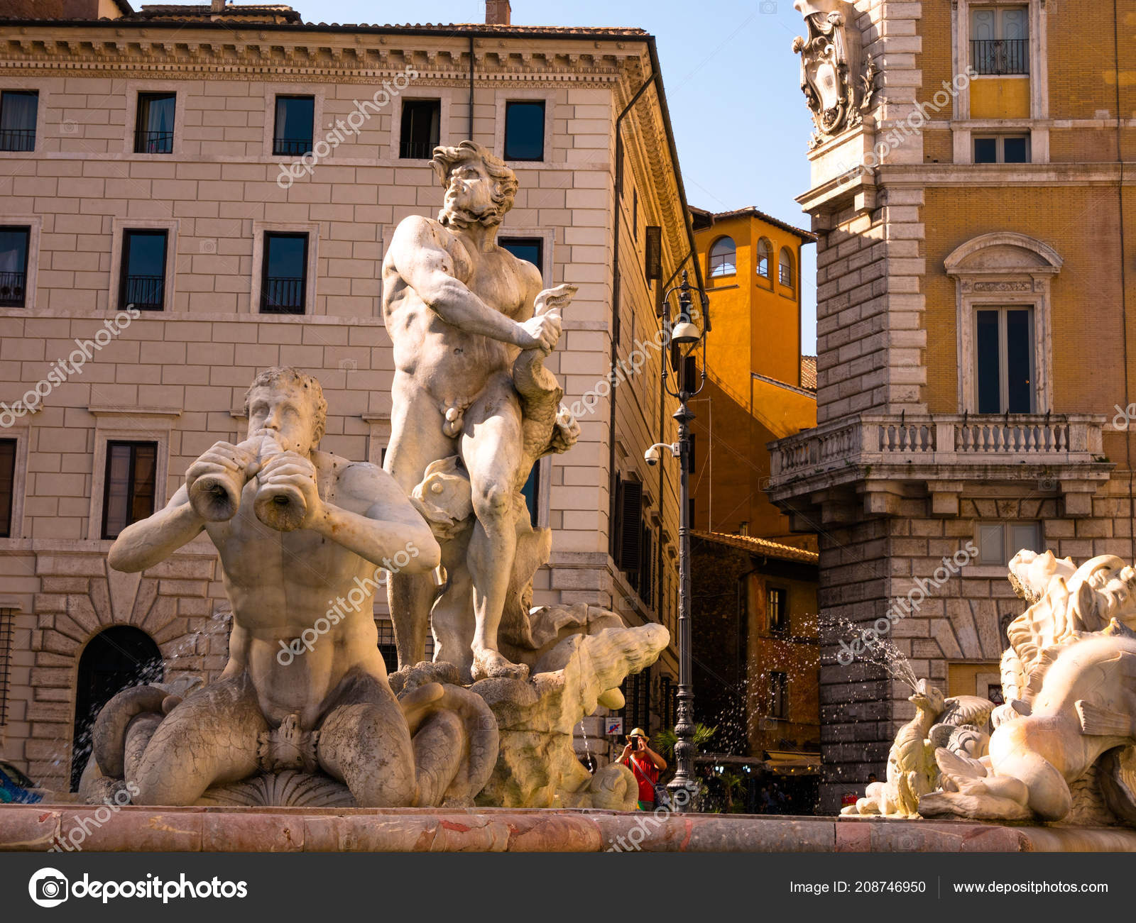 Gian Lorenzo Bernini, Piazza Navona, Fonte dos Quatro Rios, o Rio della ...