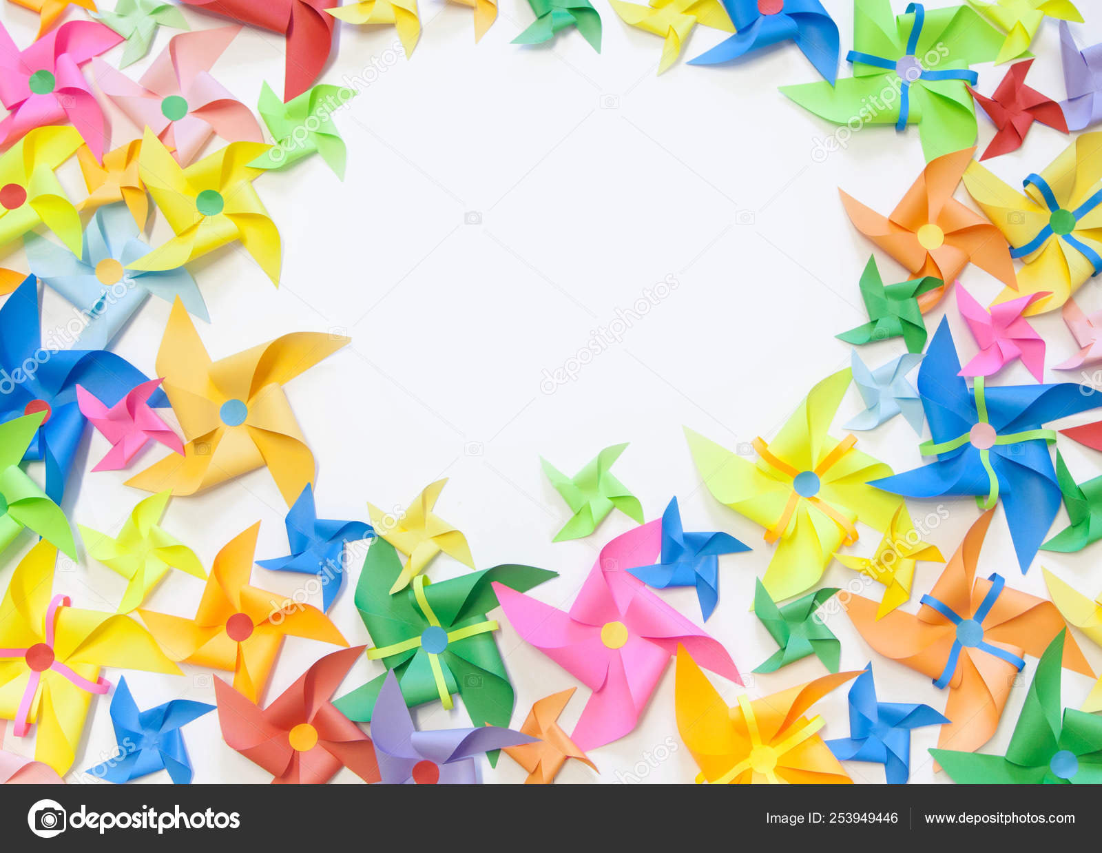 Paper Windmill Isolated White Background Stock Photo by ©dalivl@yandex ...