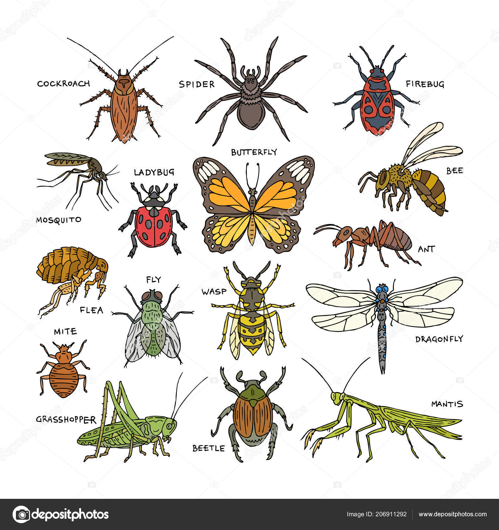 Papercraft Mosquito Fly Beetle Insect Bug Creepy Crawly Beast Pest ...