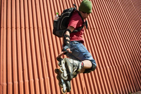 Man Roller Skates Sitting Railing Stairs Stock Photo by ©amixstudio ...