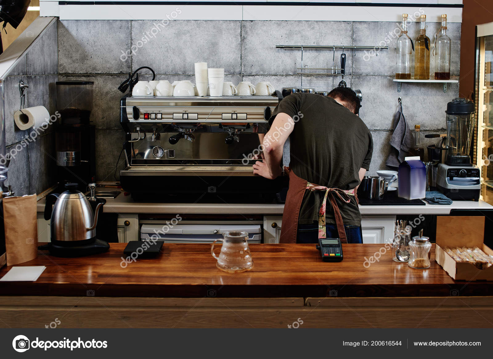 Barista Working