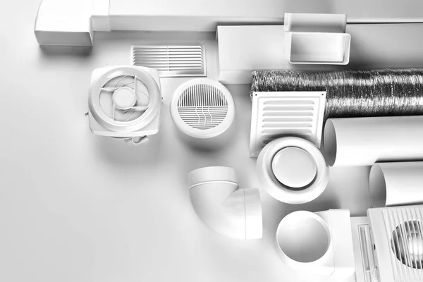 Ventilation System Components White Background Side View Stock Photo by ...