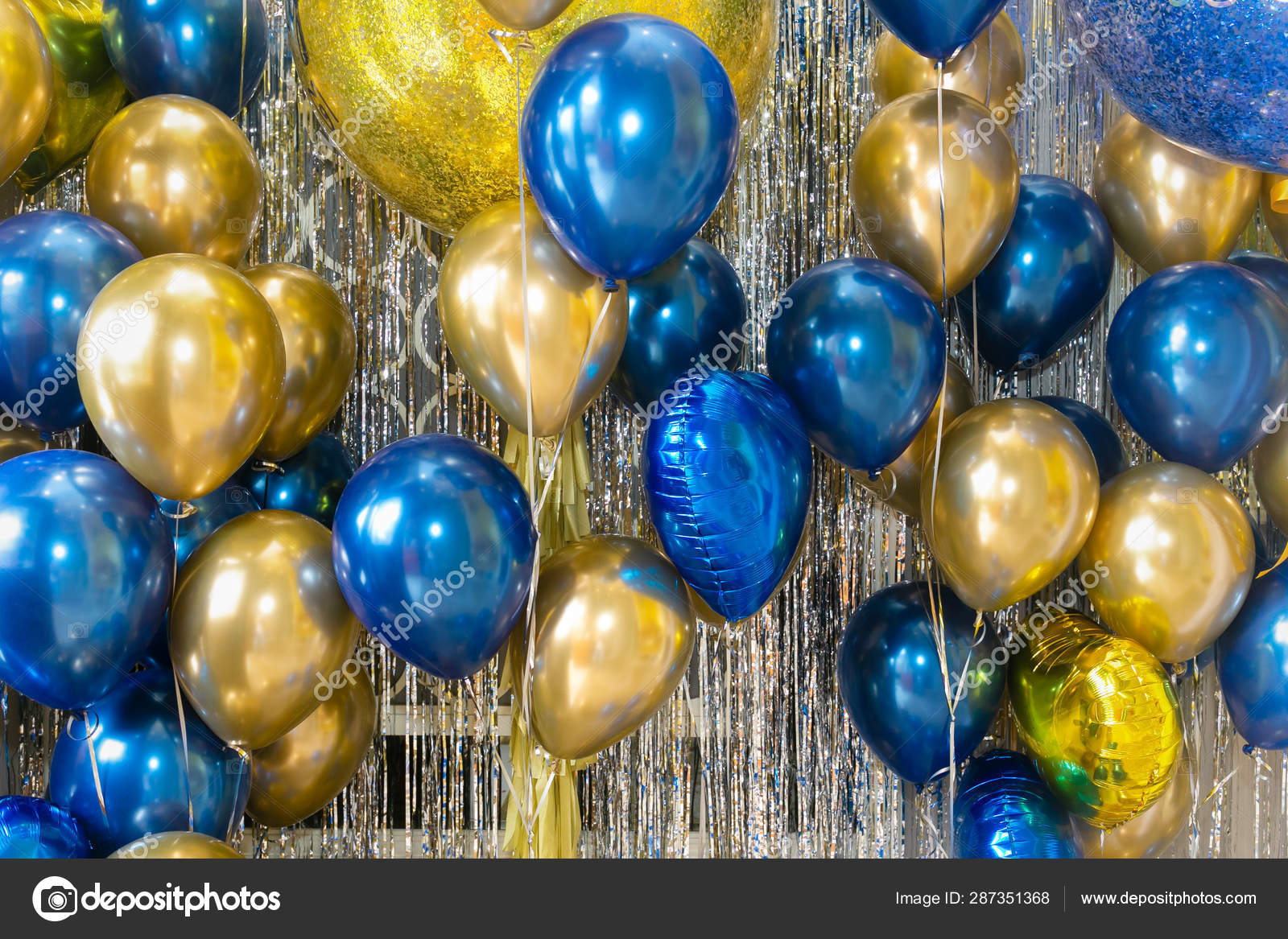 Multi colored balloons and Celebration background for invitation ...