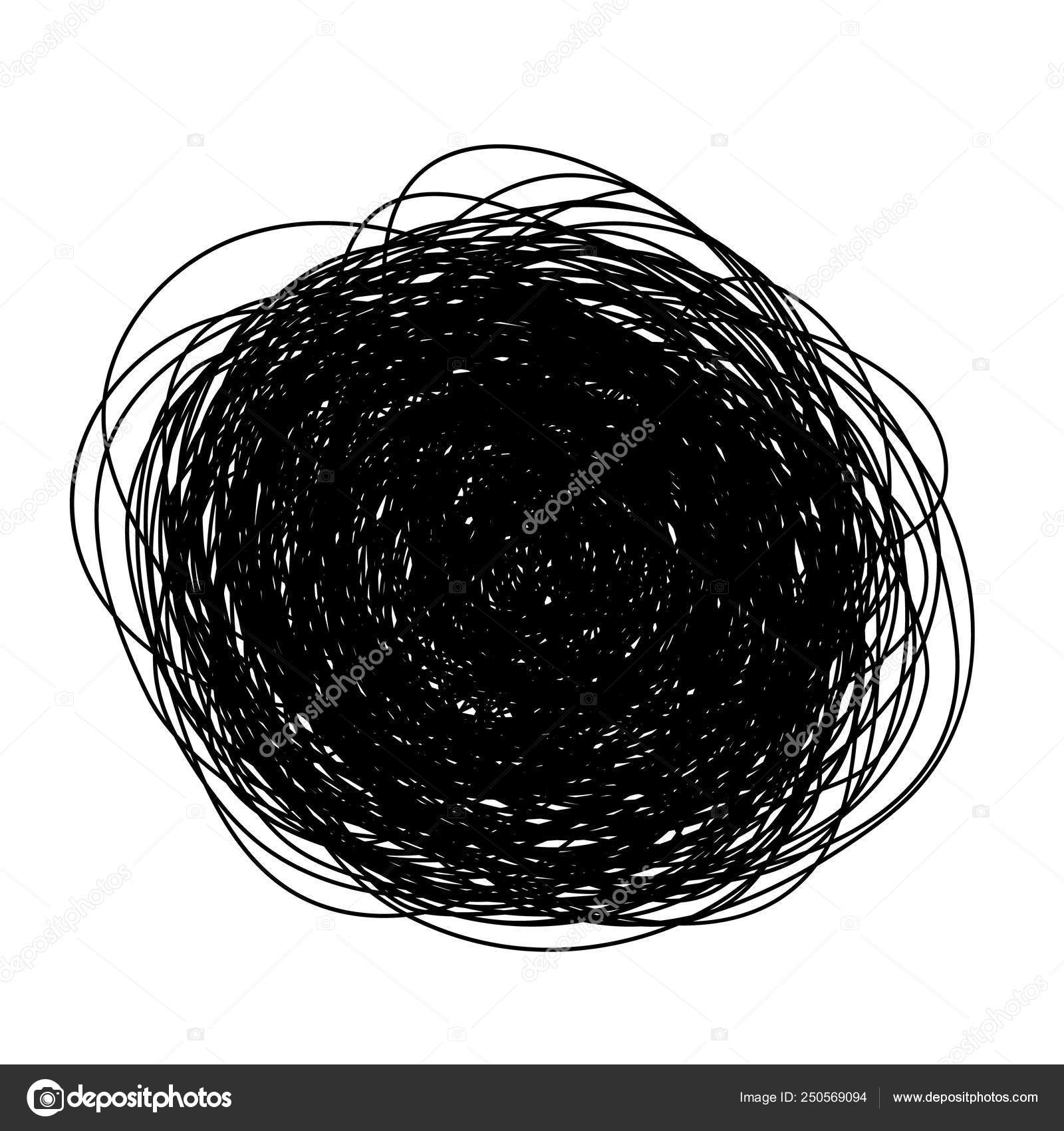 A tangled tangle of lines of thought. pattern of chaos and mess for ...